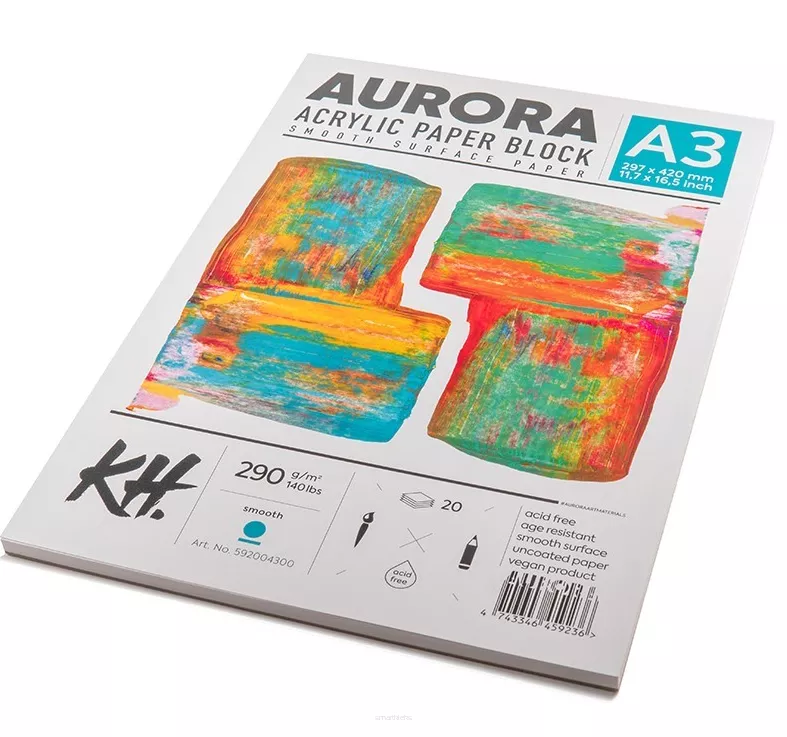 Blok do Farb Akrylowych Aurora A3 290g/m2 Artykuły szkolne i biurowe ...